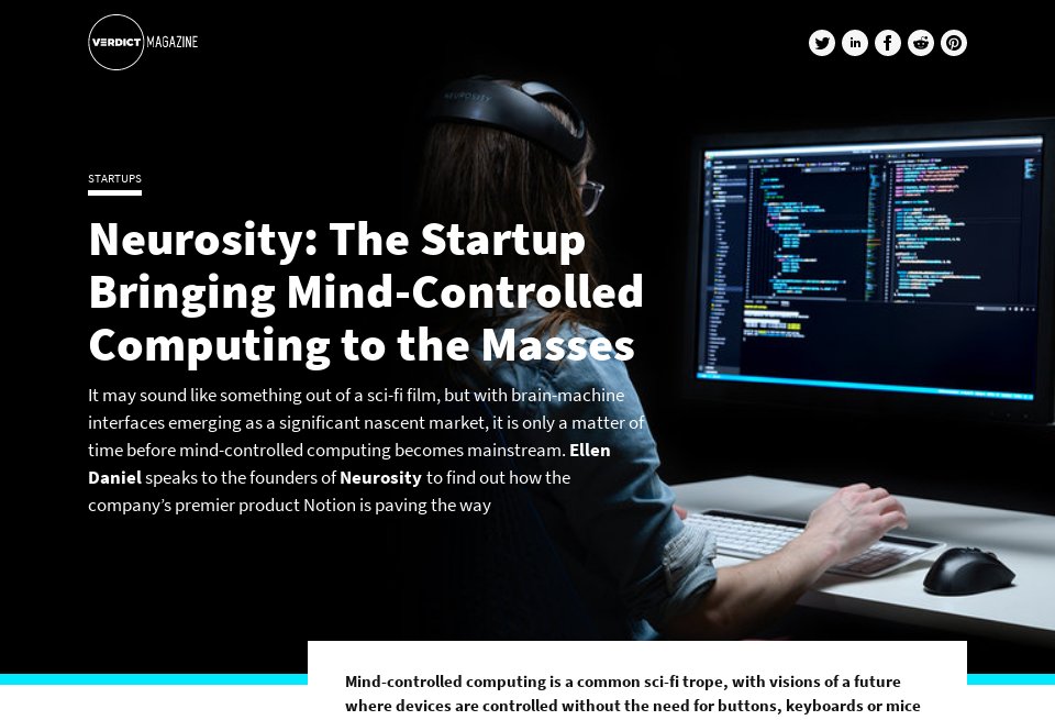 Neurosity: Bringing Mind-Controlled Computing to the Masses - Verdict ...