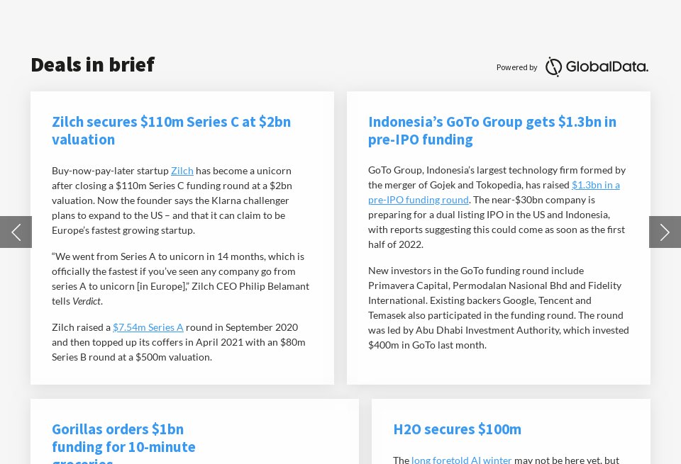 Deals in Brief - Verdict Magazine | Issue 11 | November 2021