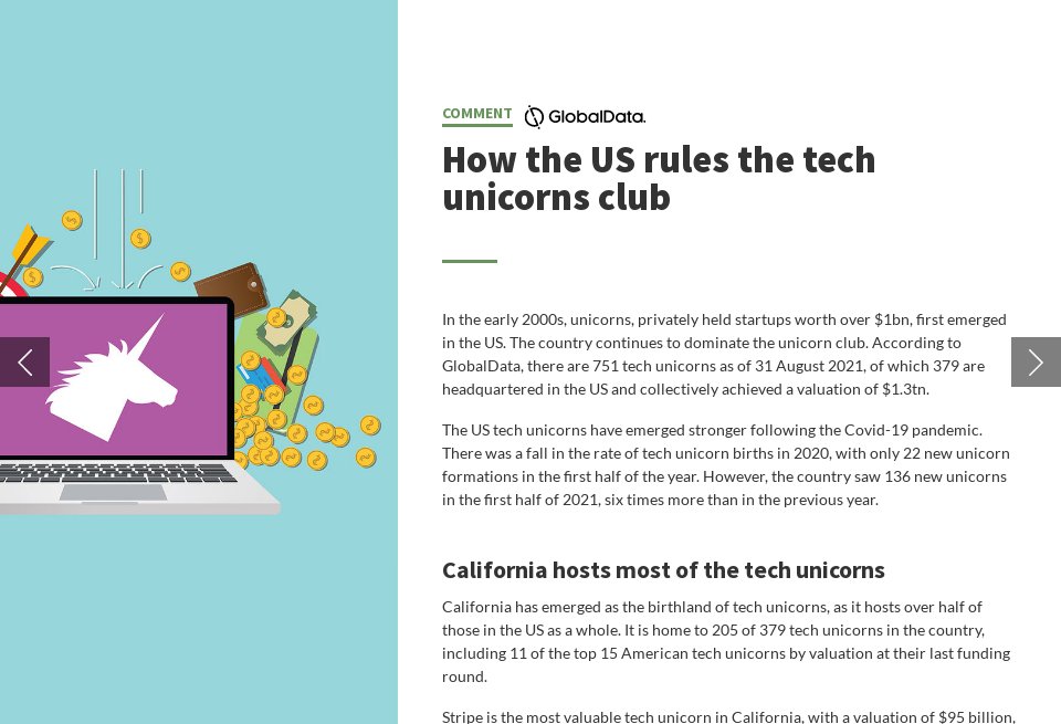 How the US rules the tech unicorns club - Verdict Magazine | Issue 11 ...