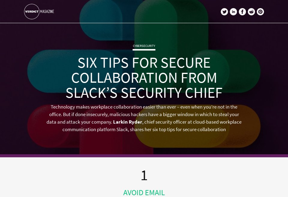 Six Tips for Secure Collaboration from Slack’s Security Chief - Verdict ...