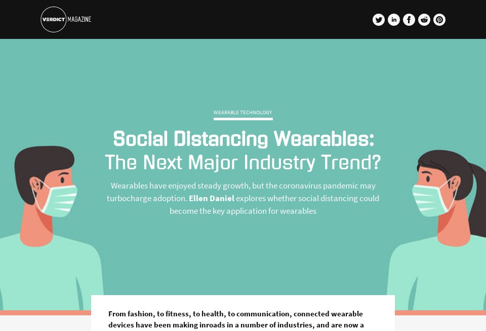 Social Distancing Wearables: The Next Major Industry Trend? - Verdict ...